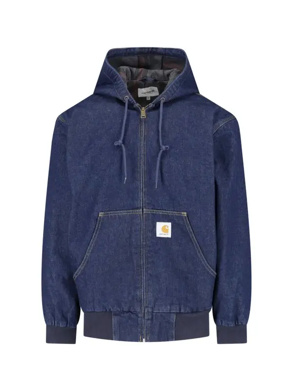 Carhartt Work In Progress Hooded Denim Zip Jacket