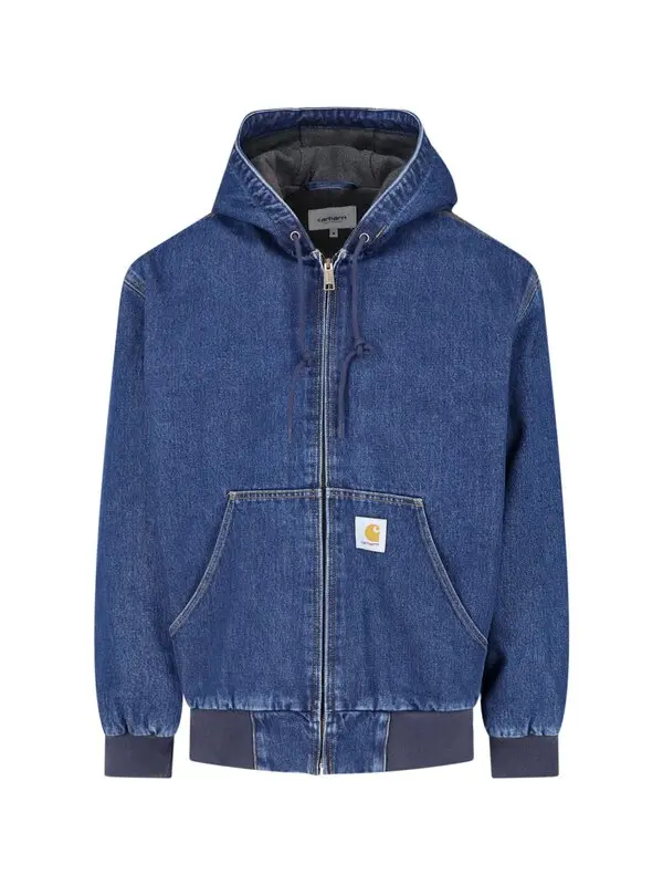 Carhartt Work In Progress Hooded Zip Denim Jacket