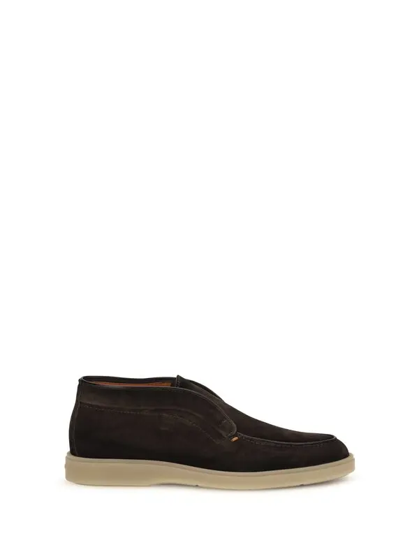Santoni Digits Suede Loafers