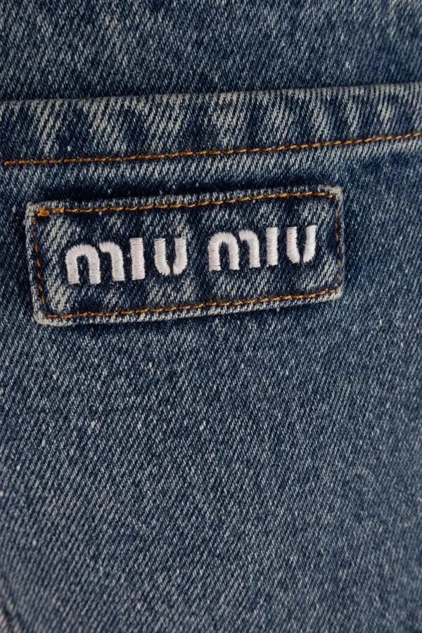 Miu Miu Straight Leg Jeans - Multicolor