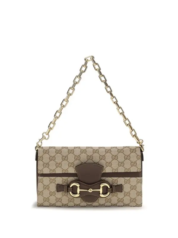 Gucci Medium Horsebit Ristretto Shoulder Bag - Cream
