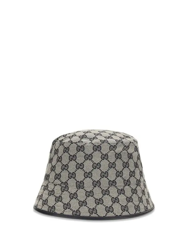 Gucci Gg Cotton Canvas Bucket Hat - Gray