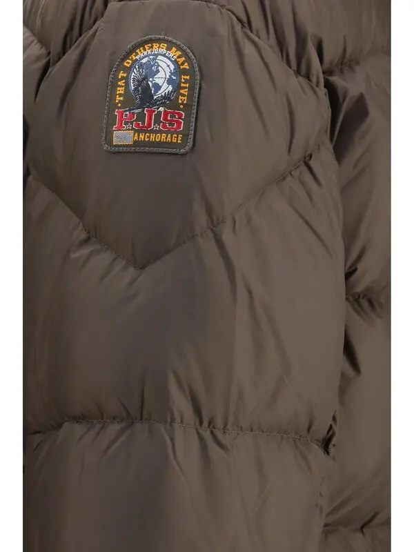 PARAJUMPERS Tilly Quilted Down Hooded Jacket - Brown
