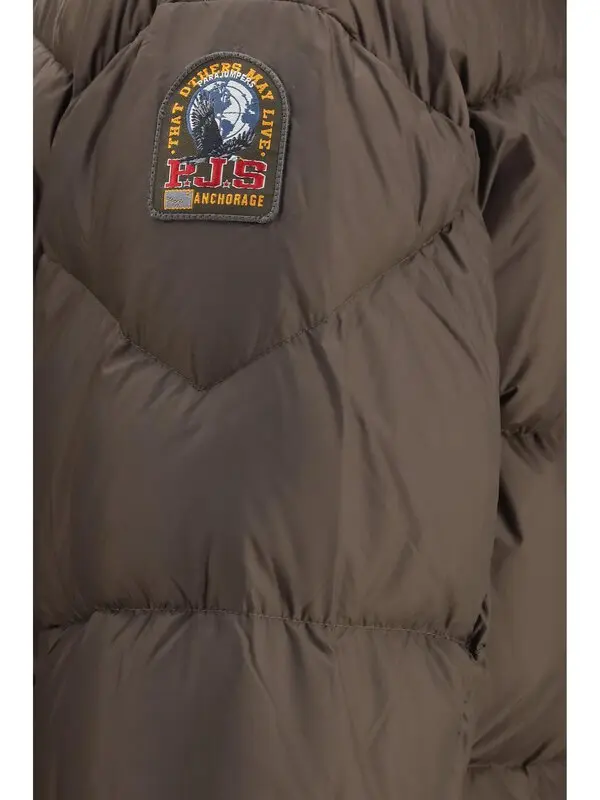 PARAJUMPERS Tilly Quilted Down Hooded Jacket - Brown