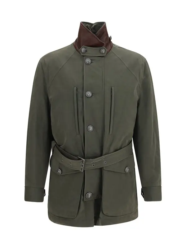 Brunello Cucinelli Waterproof Belted Jacket - Green