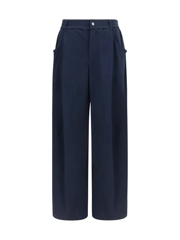 Brunello Cucinelli Sporty Wide-leg Trousers - Blue