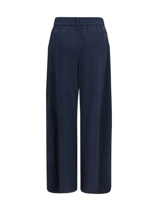 Brunello Cucinelli Sporty Wide-leg Trousers - Blue