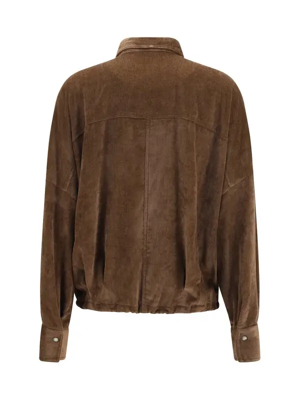 Brunello Cucinelli Corduroy Shirt - Brown