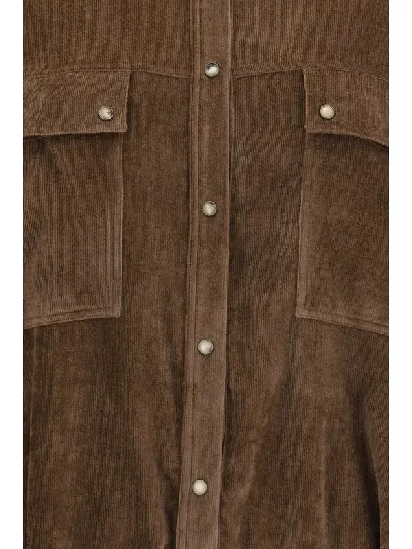 Brunello Cucinelli Corduroy Shirt - Brown