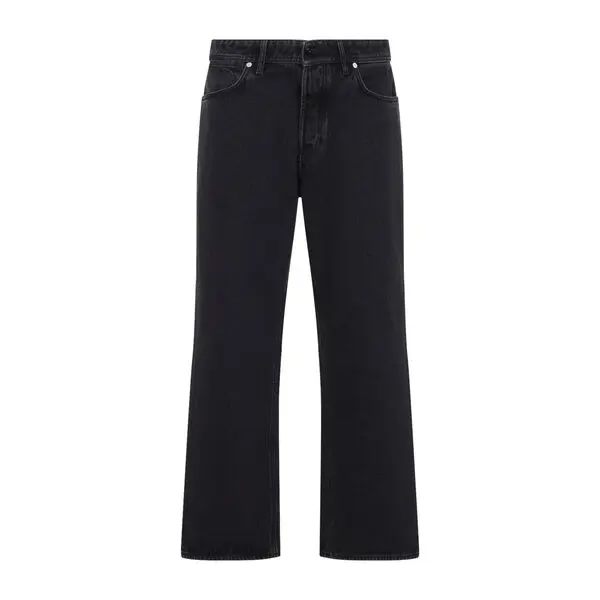Stone Island Straight-leg Cotton Jeans - Black