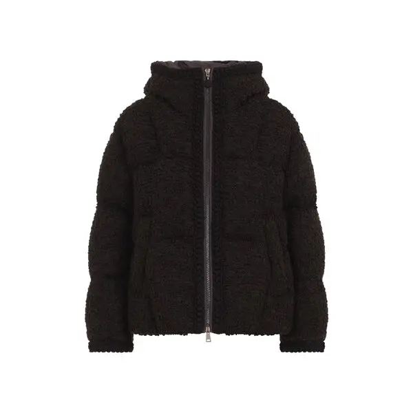 Moncler Cristallin Hooded Jacket - Brown