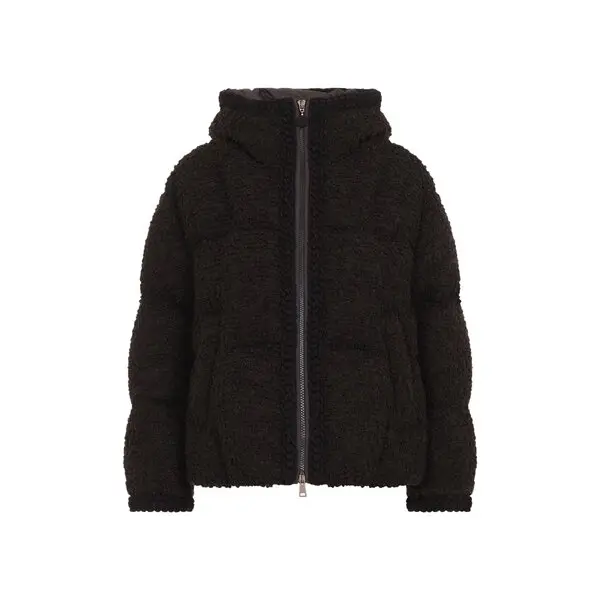 Moncler Cristallin Hooded Jacket - Brown