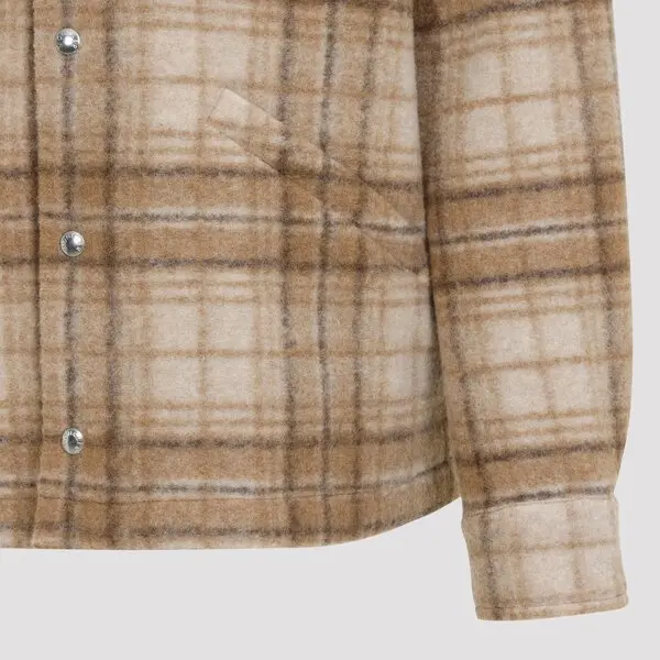 Moncler Nyvalin Layered Shirt Jacket With Down Gilet