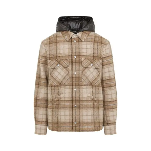 Moncler Nyvalin Layered Shirt Jacket With Down Gilet - Multicolor