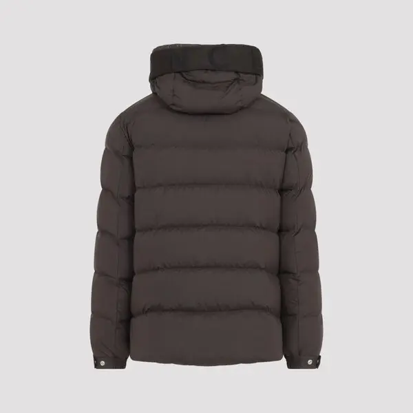 Moncler Technical Fabric Down Puffer Jacket - Brown