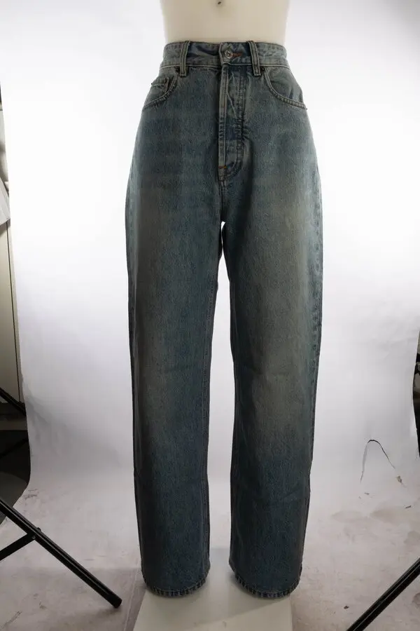 Miu Miu High Rise Wide Leg Jeans - Multicolor