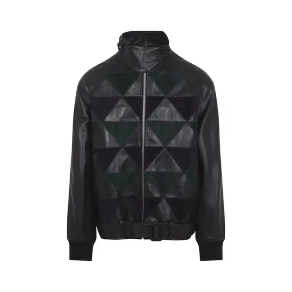 LANVIN Intarsia Bomber Jacket