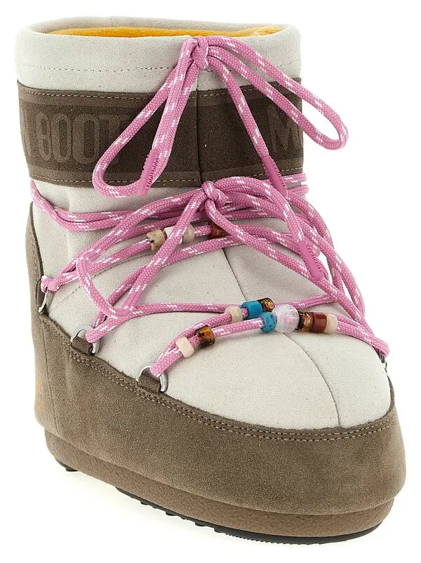 Moon Boot X Guest In Residence 'icon Low' Suede Ankle Boots - Multicolor