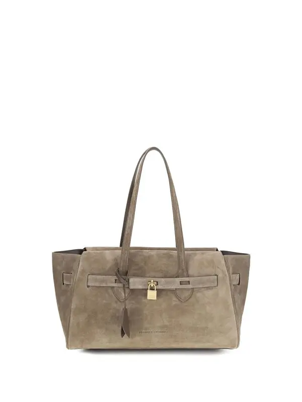 Brunello Cucinelli Suede Shoulder Bag