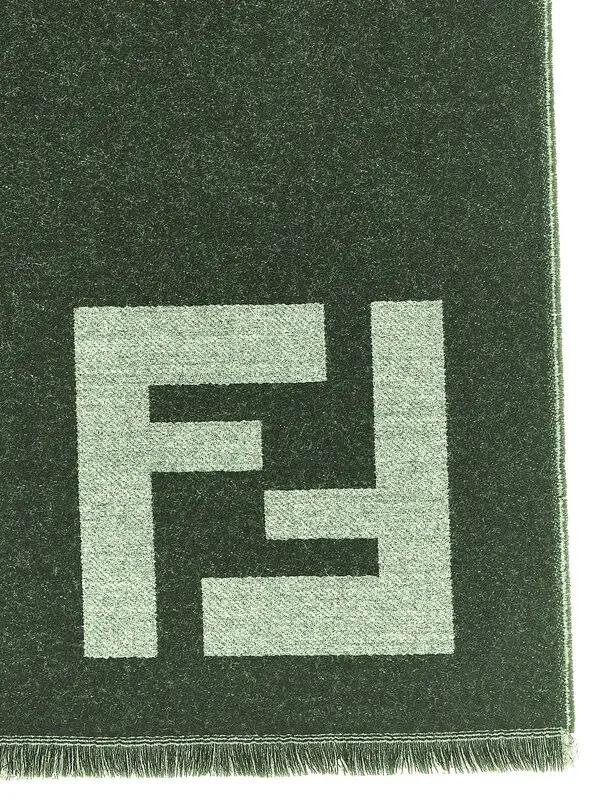Fendi Ff Macro Scarf - Black