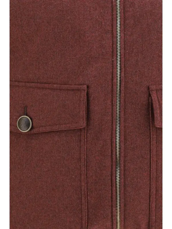 Brunello Cucinelli Wool Padded Vest - Multicolor