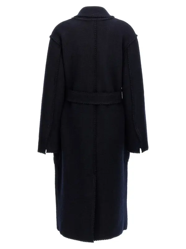 Max Mara Jene Wool And Cashmere Coat - Blue