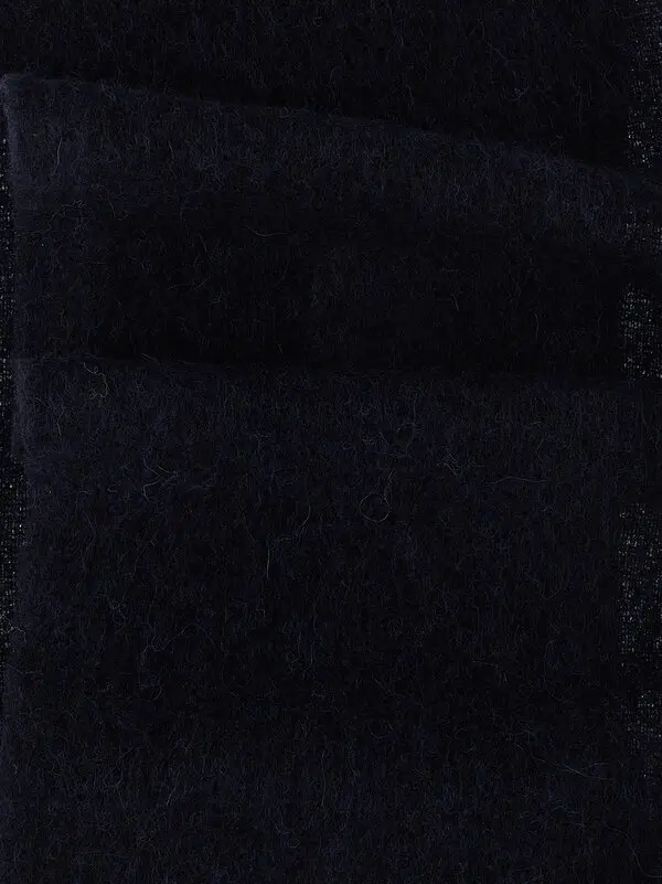 Marni Logo Patch Scarf - Blue