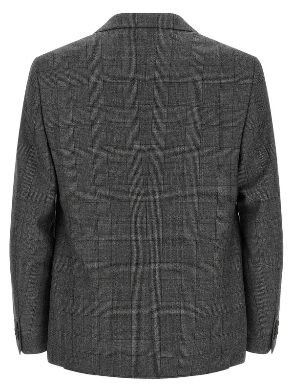 Zegna Square Flannel Dress - Gray