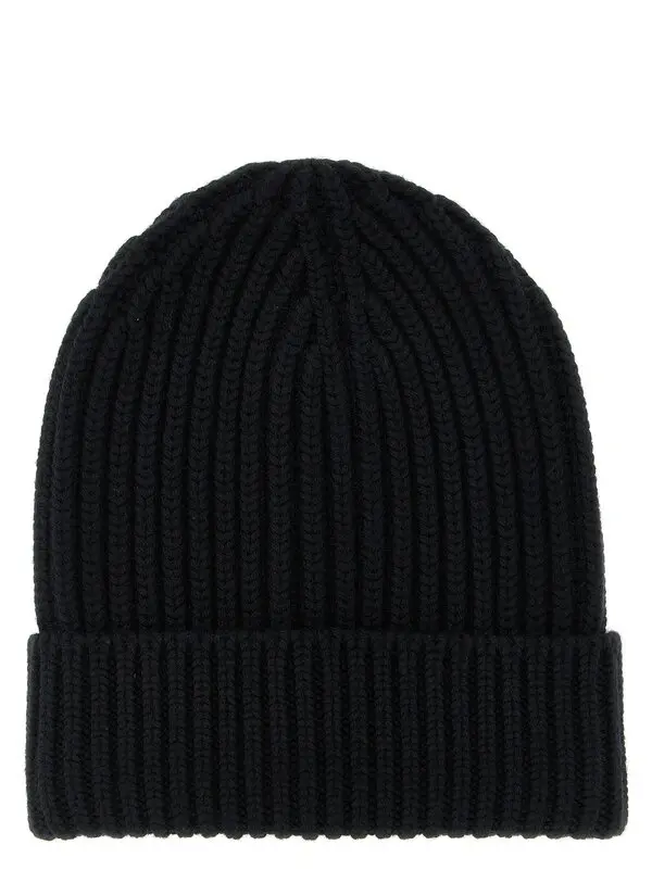 Dolce & Gabbana Wool Knit Beanie - Black