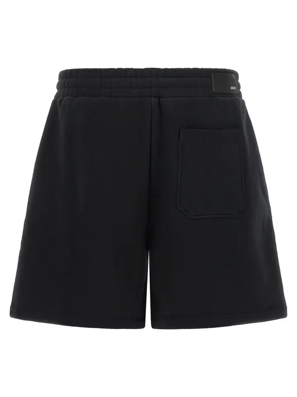 Amiri Ma Core Logo Print Sweatshirt Shorts - Black
