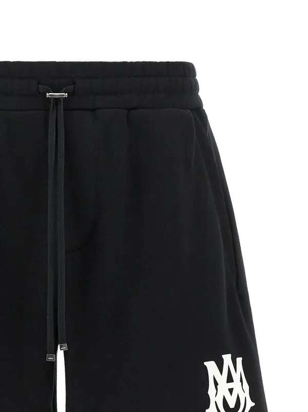 Amiri Ma Core Logo Print Sweatshirt Shorts - Black