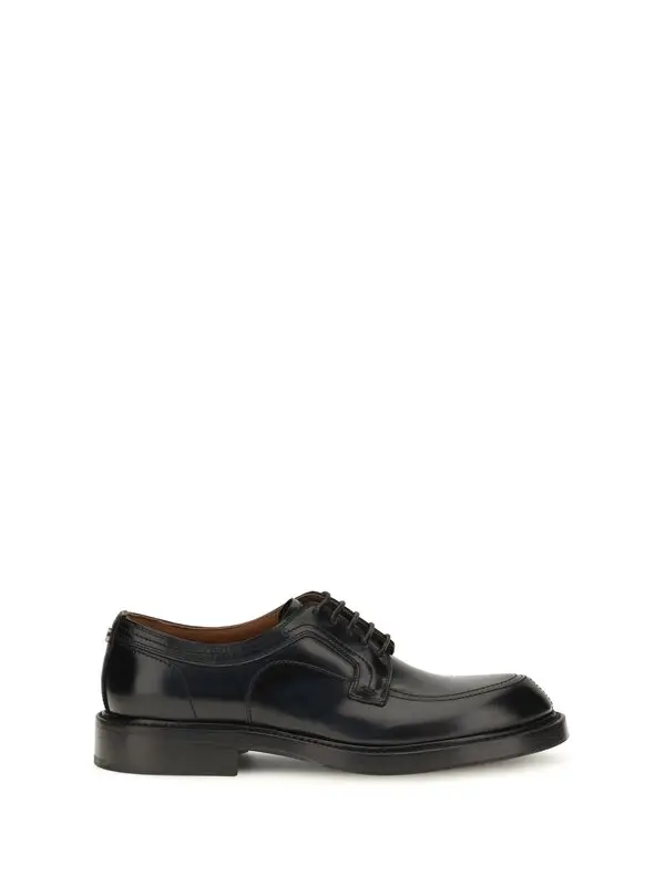 Dolce & Gabbana Calfskin Derby Shoes - Black