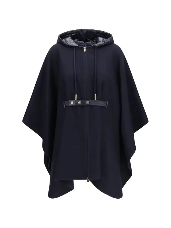 Moncler Padded Wool Blend Cape