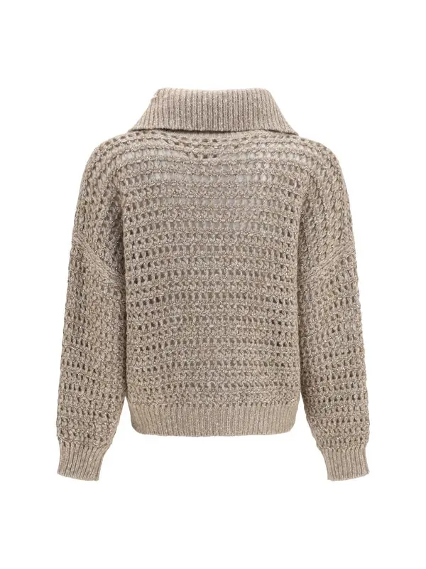 Brunello Cucinelli Ribbed Cashmere Cardigan - Gray