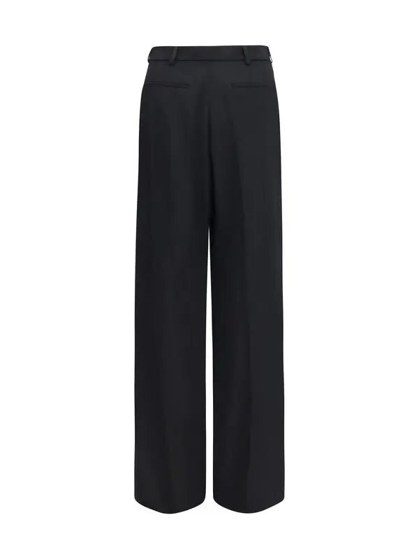 Saint Laurent Fluid Grain De Poudre Pants