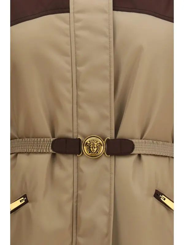 Versace Responsible Jacket In Nylon Twill - Cream