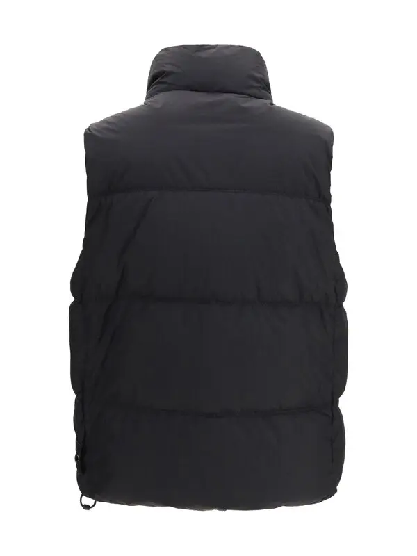 Stone Island Crinkle Reps Ny Padded Vest - Black