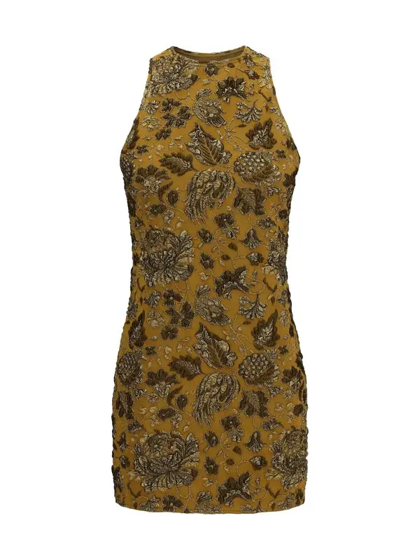Saint Laurent Back-cross Mini Dress