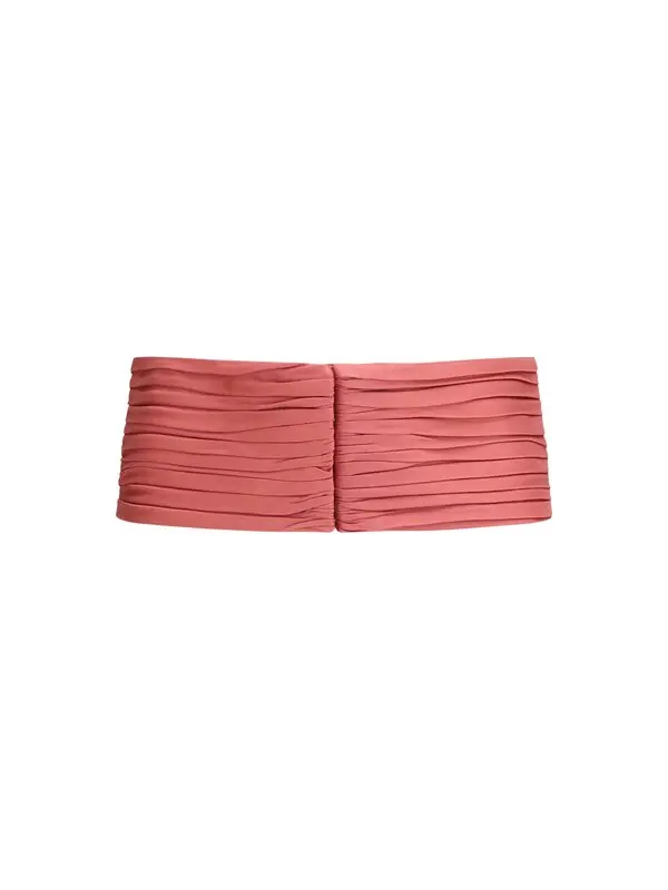 Valentino Garavani Wide Pleated Waist Belt - Pink