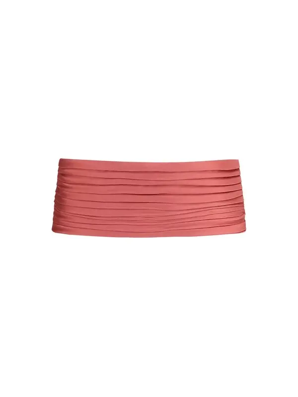 Valentino Garavani Wide Pleated Waist Belt - Pink