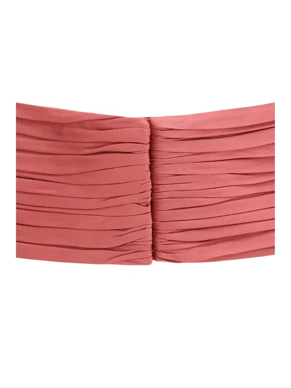 Valentino Garavani Wide Pleated Waist Belt - Pink