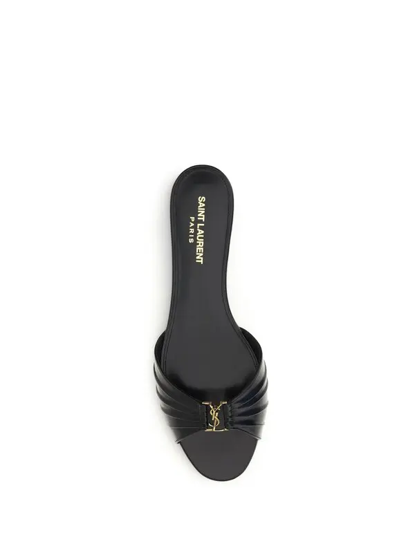 Saint Laurent Babylone Leather Sandals