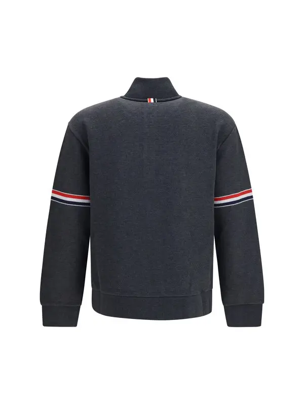 Thom Browne Loopback Cotton Piqué Sweater - Gray