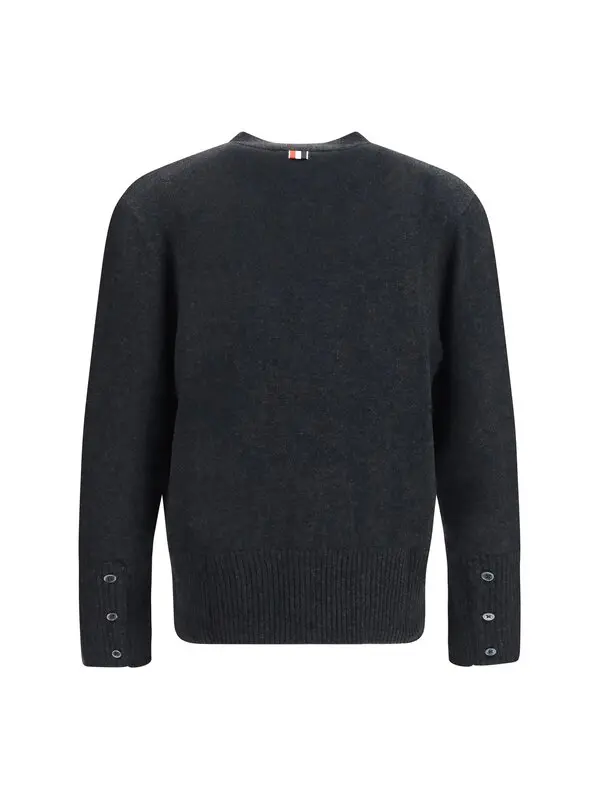 Thom Browne Virgin Wool V-neck Cardigan