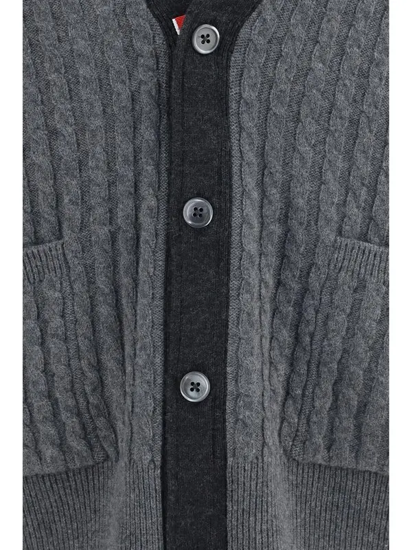 Thom Browne Virgin Wool V-neck Cardigan