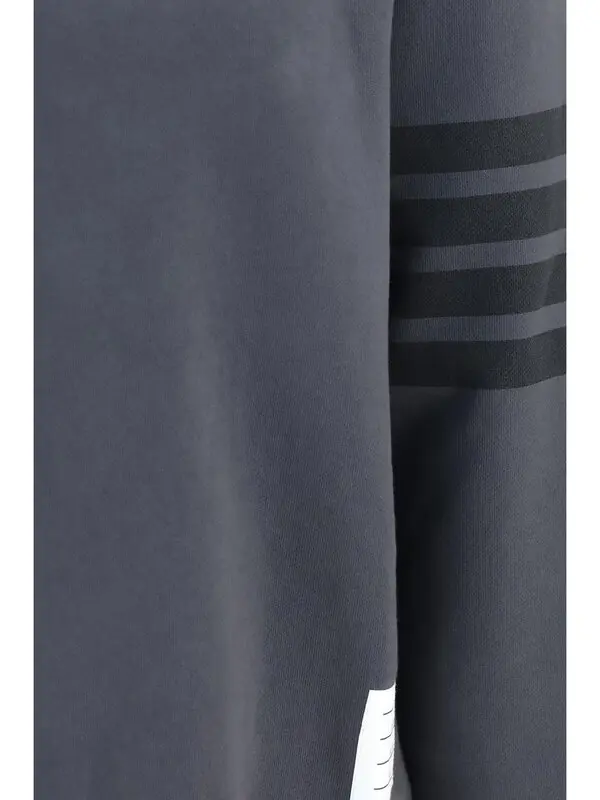 Thom Browne 4-bar Cotton Crewneck Sweatshirt