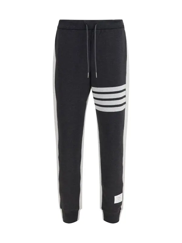 Thom Browne Loopback 4-bar Track Pants - Gray