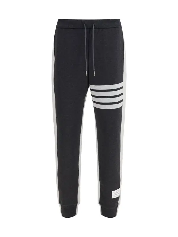 Thom Browne Loopback 4-bar Track Pants - Gray