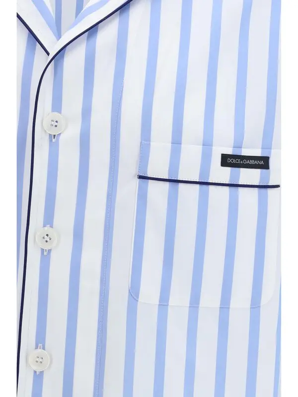 Dolce & Gabbana Short-sleeve Striped Shirt - Multicolor