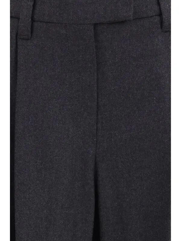 Brunello Cucinelli Tailored Virgin Wool Pants - Gray